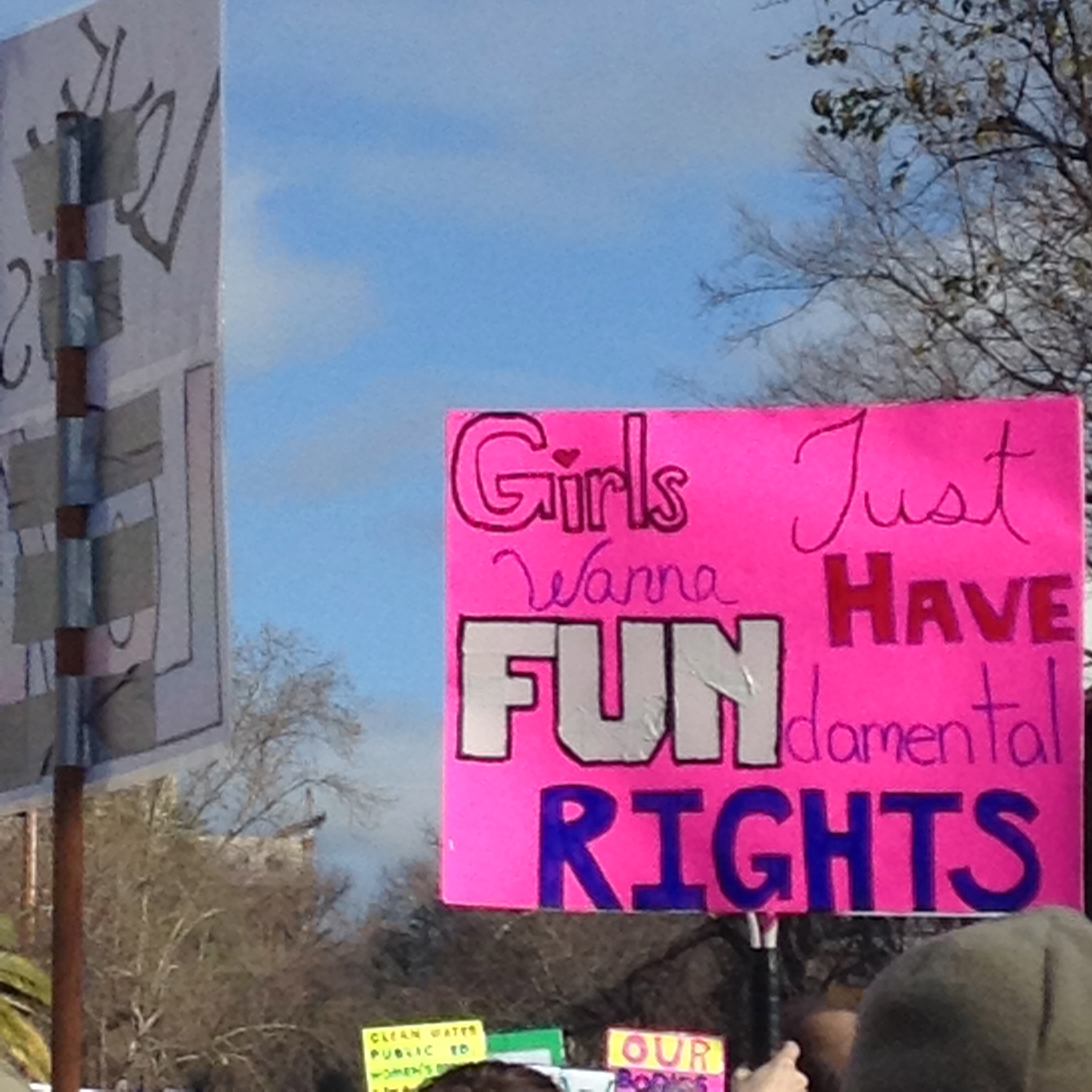 Women’s March: Sacramento – Throwing Chanclas